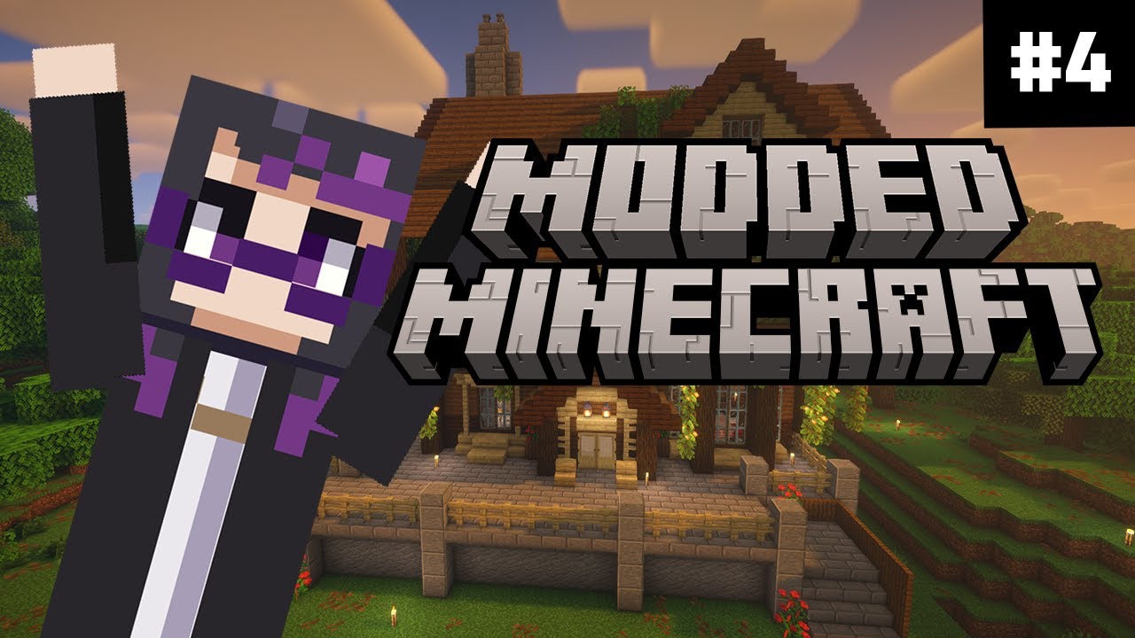 Welcome to my crib【Minecraft (Modded) #4】 - YouTube