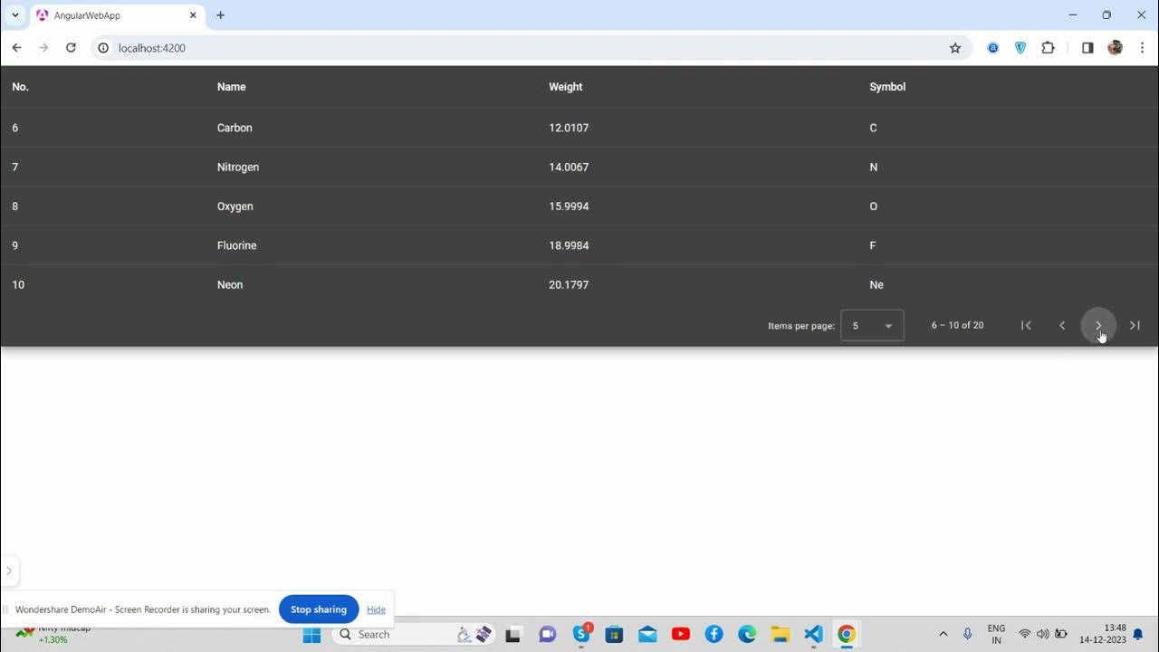 Angular 17 Material Table Component Working Example Youtube