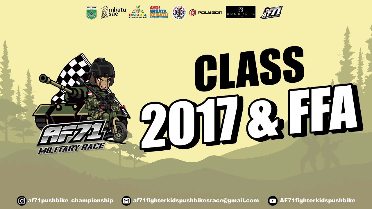 AF71 FIGHTERKIDS PUSHBIKE ANNIVERSARY MILITARY RACE 2025 // 2017 & FFA ...