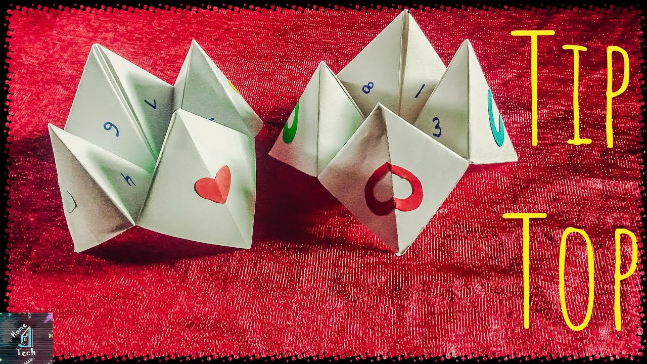 Tip Top | Fortune Teller | Paper Craft | Made With Paper | Very Easy ...