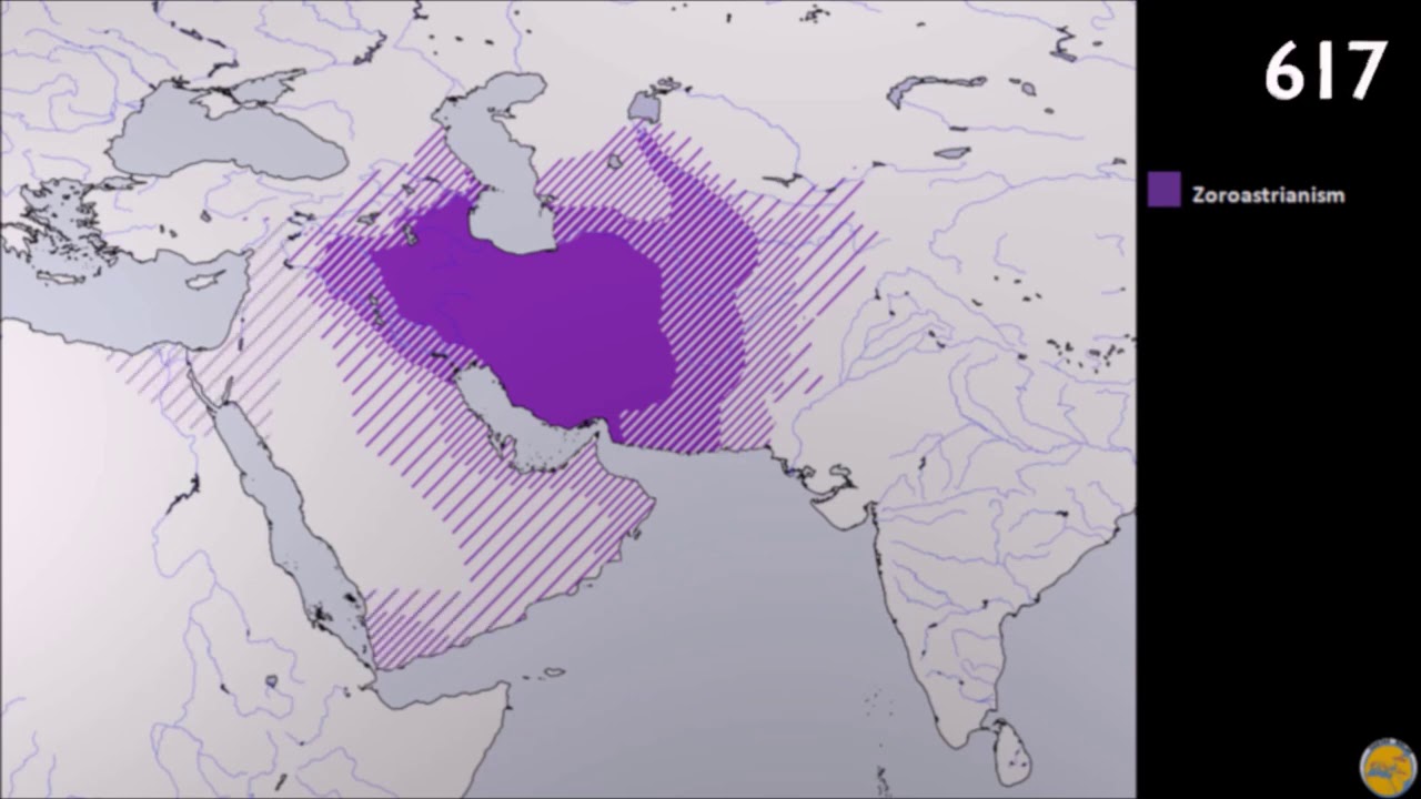 Zoroastrianism Map
