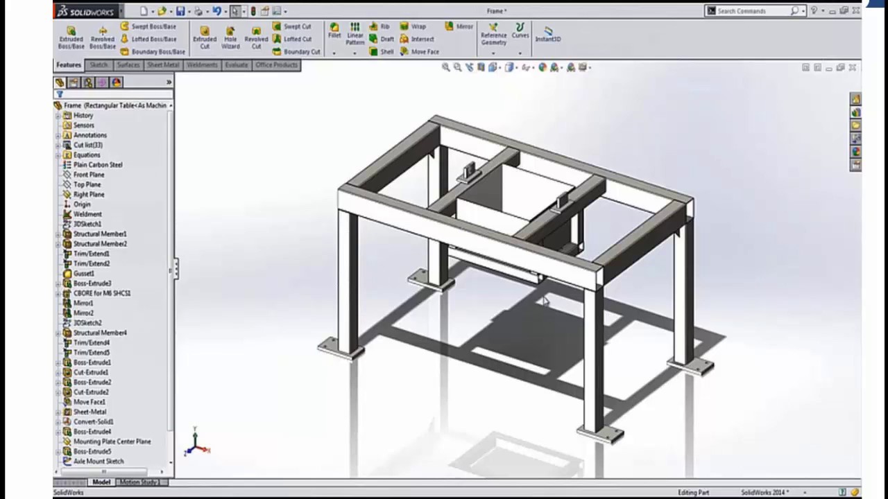 [INTELLIGY ] Librerías de estructuras metálicas en SolidWorks - YouTube