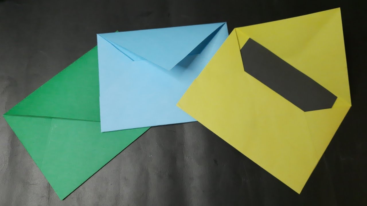 How To Make Paper Envelope | DIY Easy Paper Envelope - YouTube