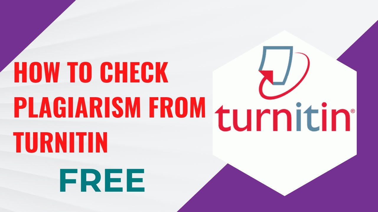 How to Check Plagiarism from Turnitin for Free - YouTube