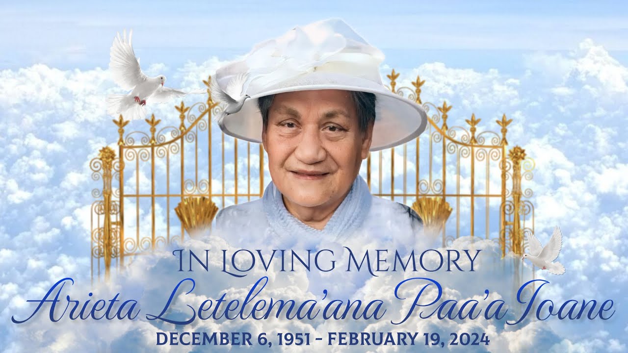 Burial for Arieta Letelema'ana Paa'a Ioane - YouTube