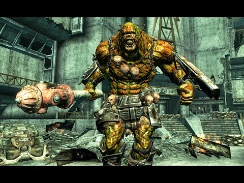 Fallout 3 - Super Mutant Behemoth (GNR Building Plaza) - YouTube