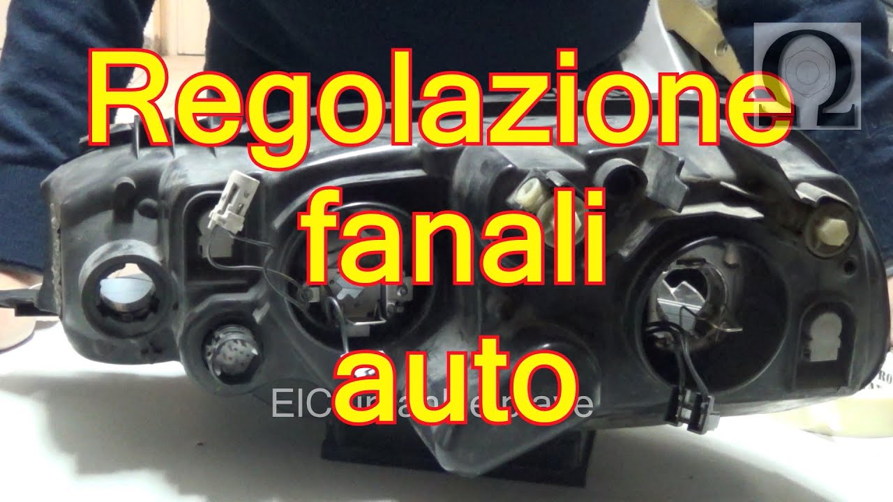 Tutorial regolazione fari auto ( esempio su fiat punto mk2 188) - YouTube