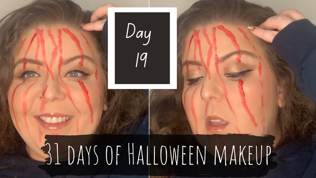 Carrie makeup (31 days of Halloween makeup) - YouTube