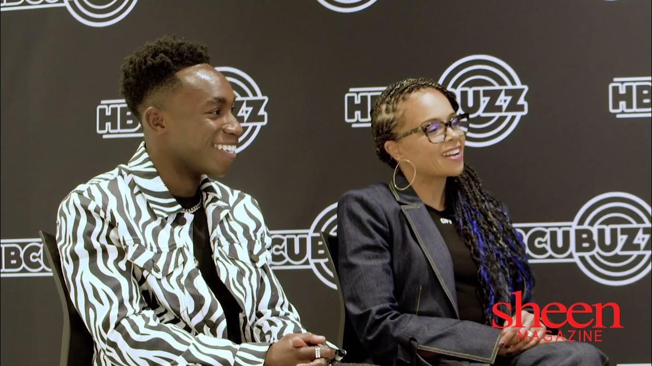 Nhayah Goode + @TheSheenMagazine with BEL AIR's Olly Sholotan and Writer + EP Carla Banks ...