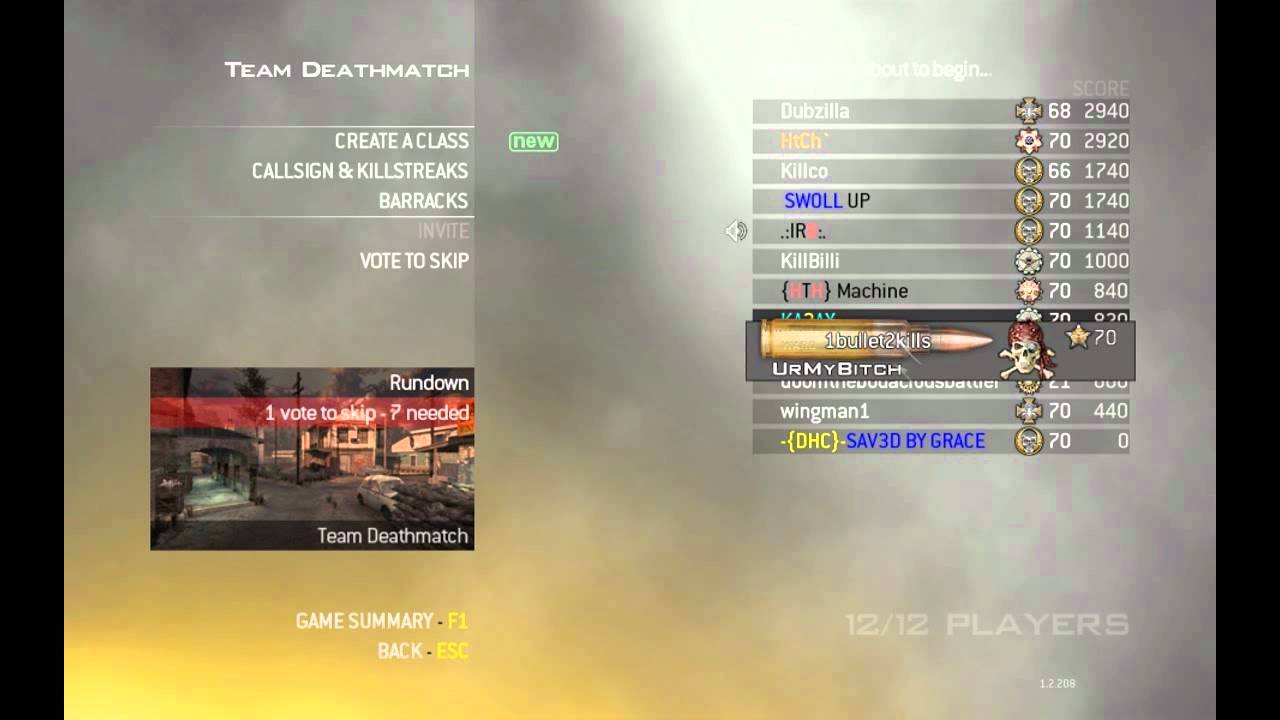 Your Typical PC MW2 Lobby.. - YouTube