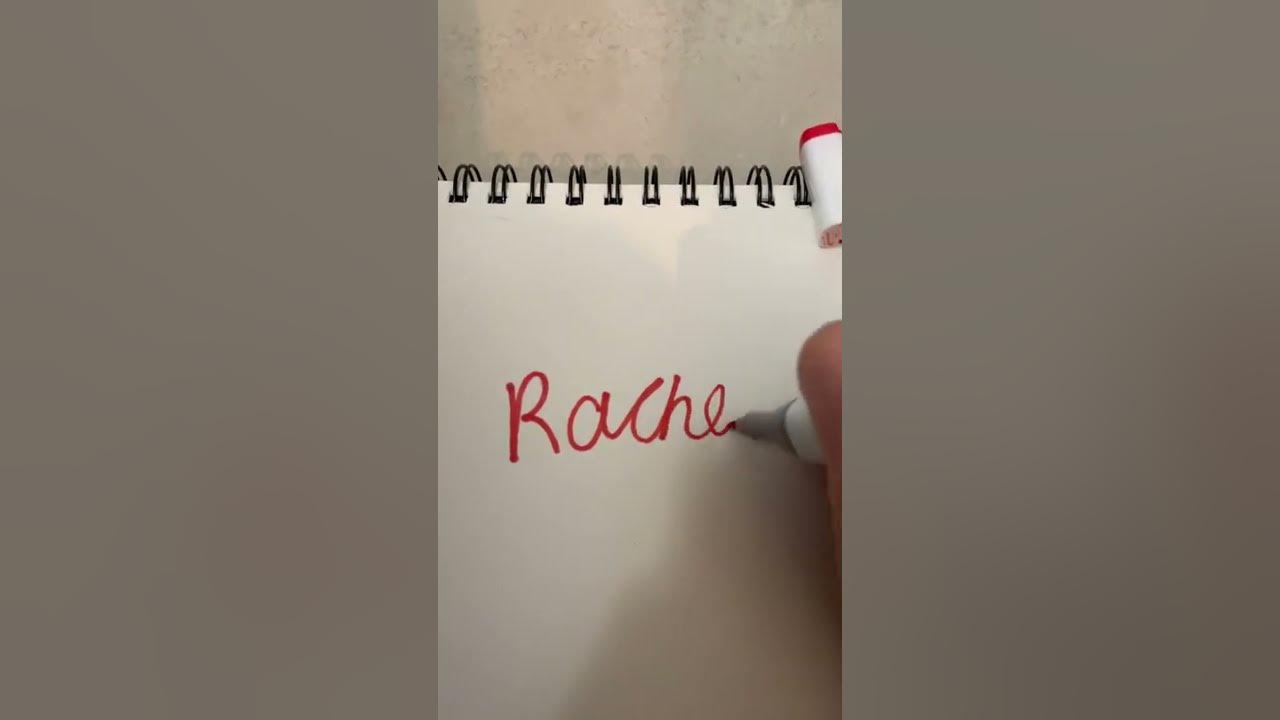 How to write Rachel in cursive - YouTube