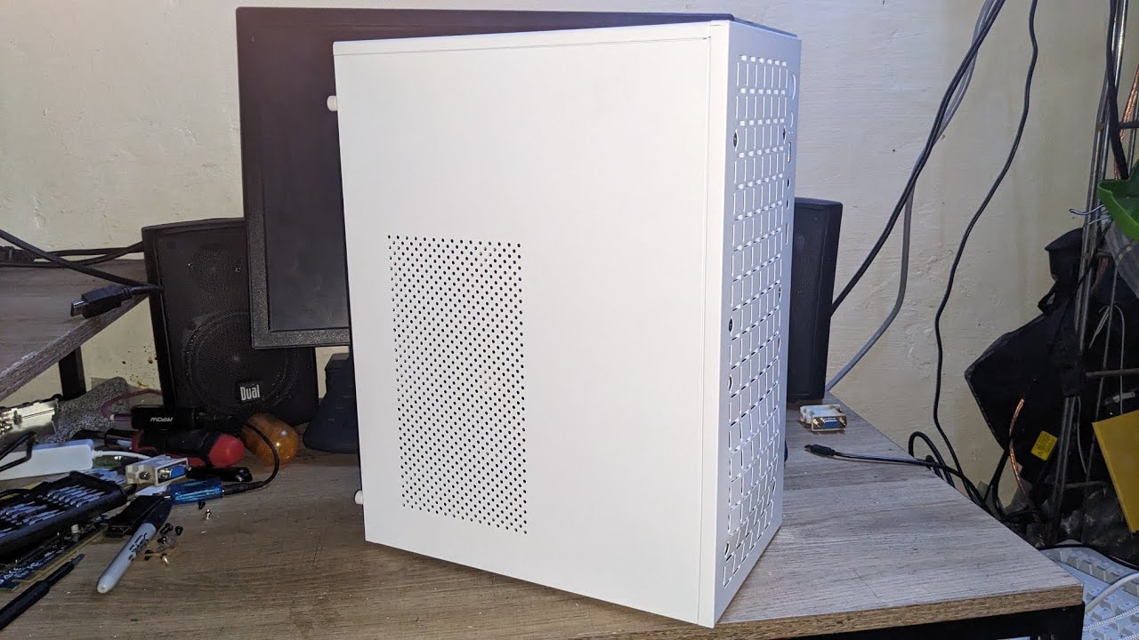 white temu case and I made a retro pc. - YouTube