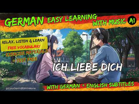 Ich liebe Dich   German Song A1 for Beginners English & German Subtitles