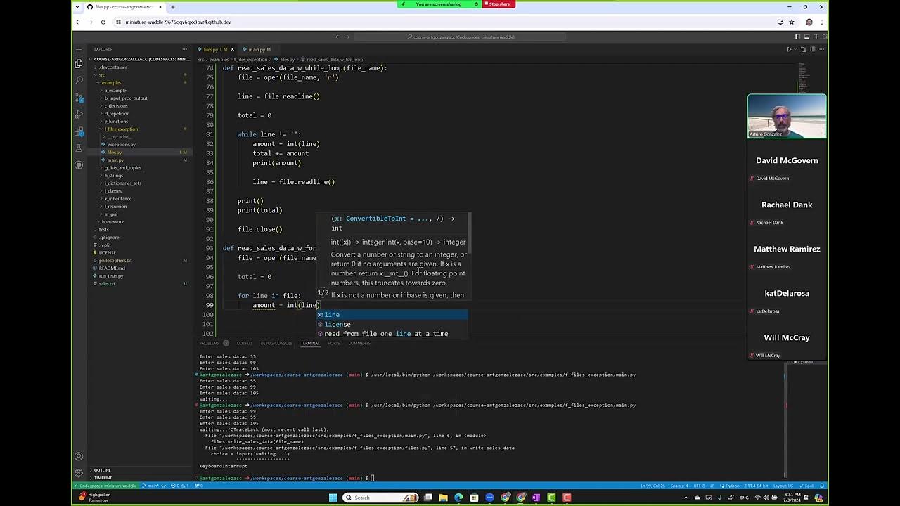 070324 COSC 1336 Python read file with for loop - YouTube