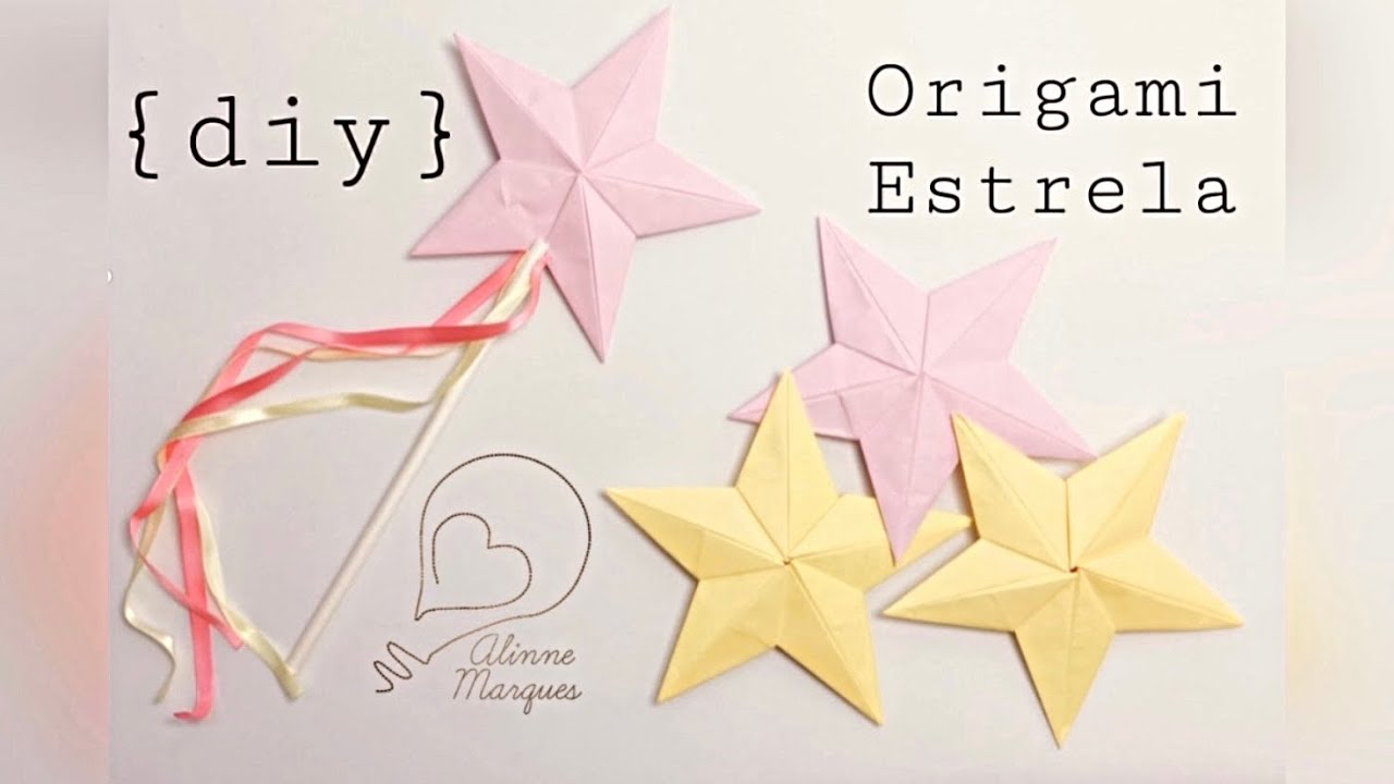 Origami Estrela {DIY} - YouTube