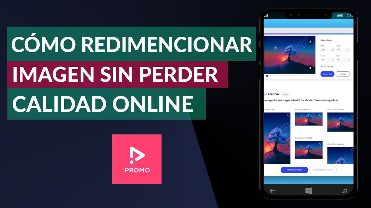 Cómo Redimensionar Imagen sin Perder Calidad Online - YouTube