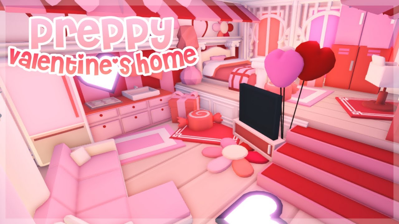 Preppy Valentines Starter Home - House build - Minami Oroi Adopt me ...