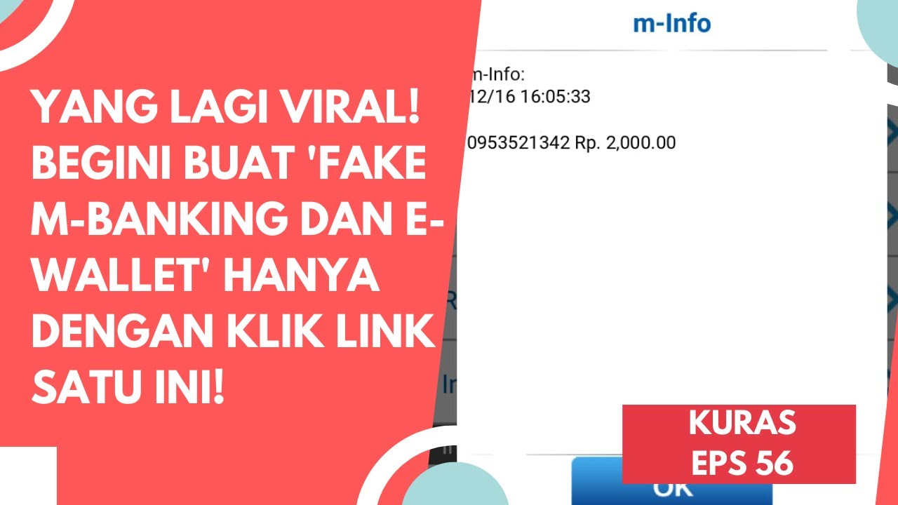 KURAS #56 : LAGI VIRAL! Begini Cara Buat Fake M-Banking dan E-Wallet ...
