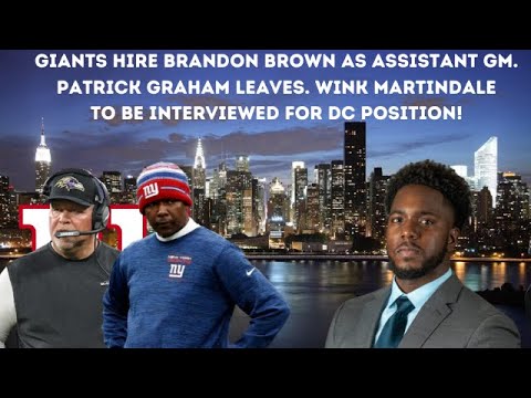 New York Giants | News Giants Hire Brandon Brown as Assistant GM, Wink ...