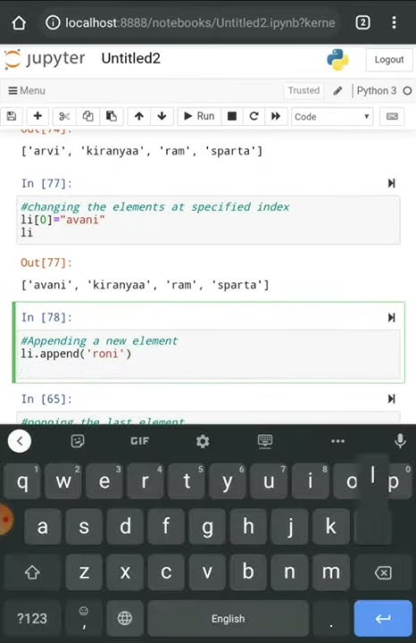 List In Python Pythonlist Pycoder Mobilecoder Youtube