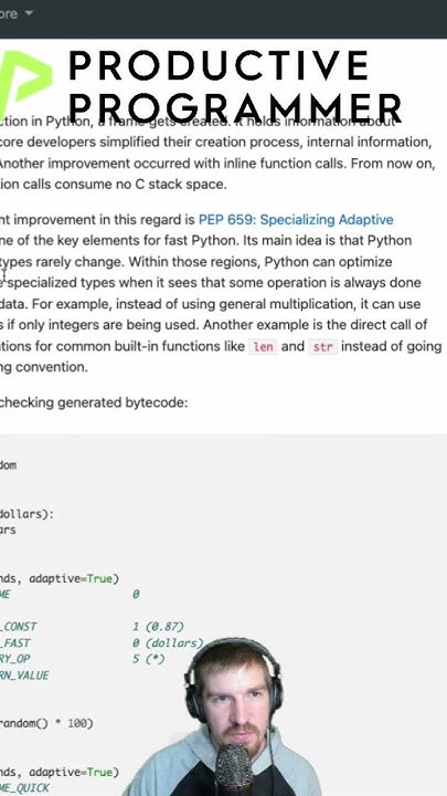 Python 3.11 Speed Improvements - YouTube