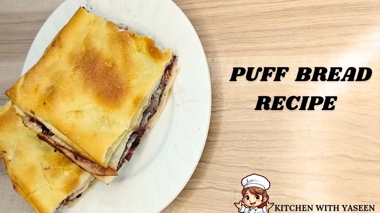 Puff Bread recipe | Blueberry puff Bread recipe - YouTube