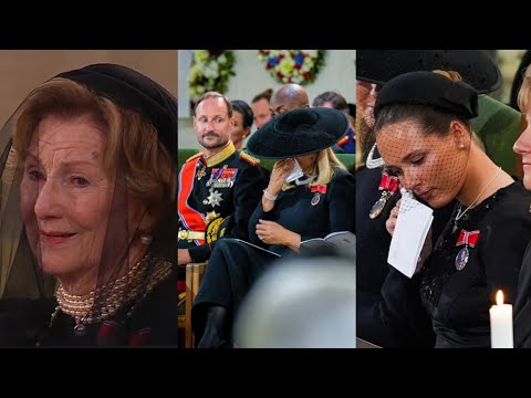 Unseen Moments: Raw Emotion as Royal Family Cries Behind King Harald’s Coffin