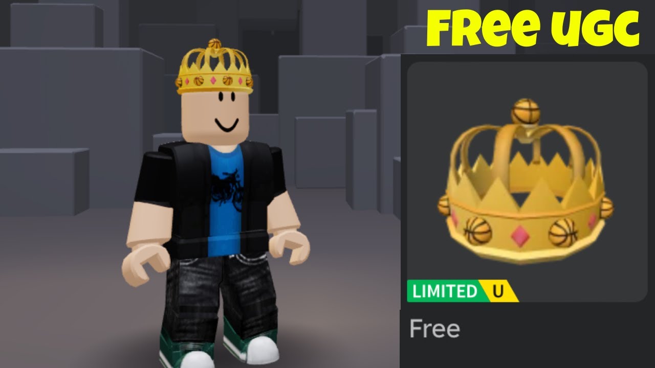 Free UGC Limited! How To Get Royal Basketball Crown | Roblox | Free UGC ...