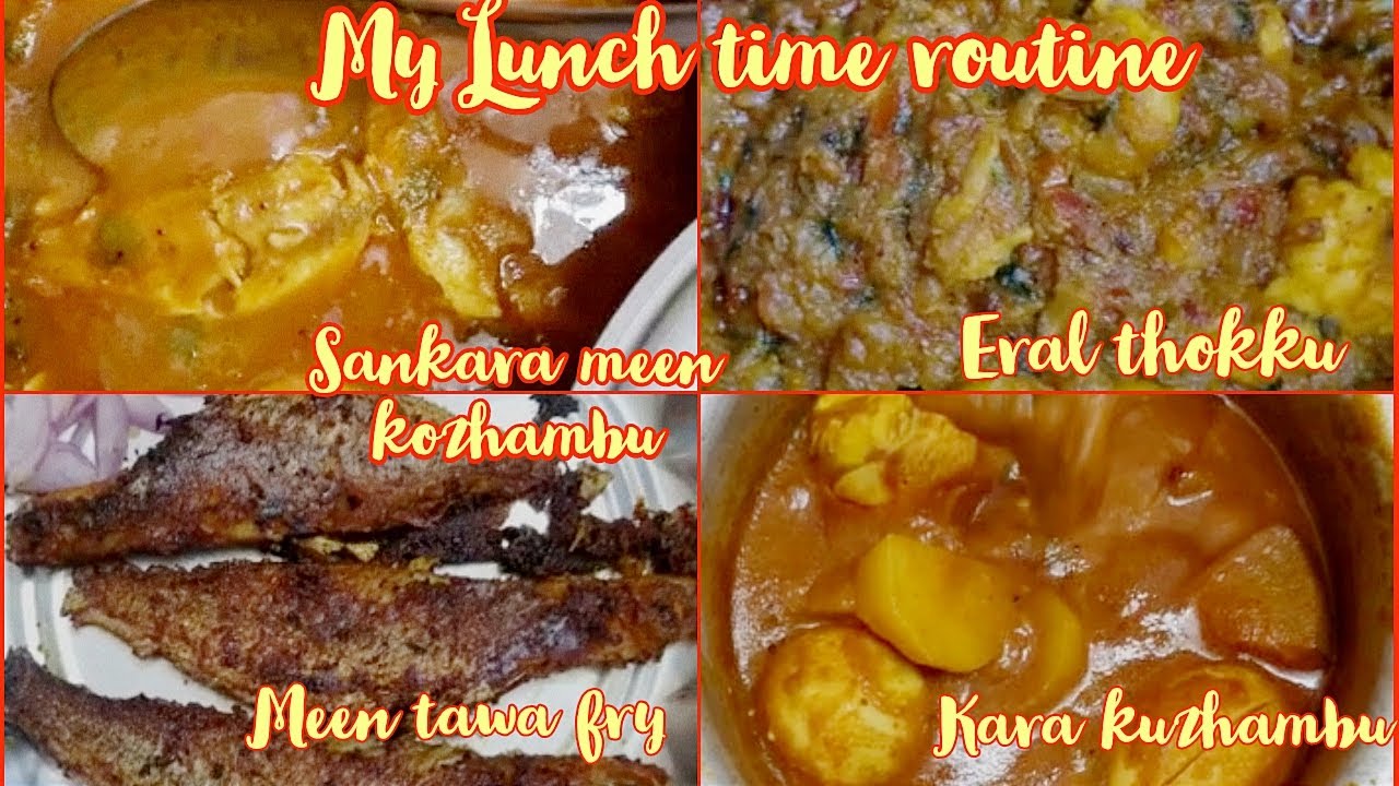 6 mins la sankara meen kozhambu | eral thokku| meen tawa fry| seafood ...