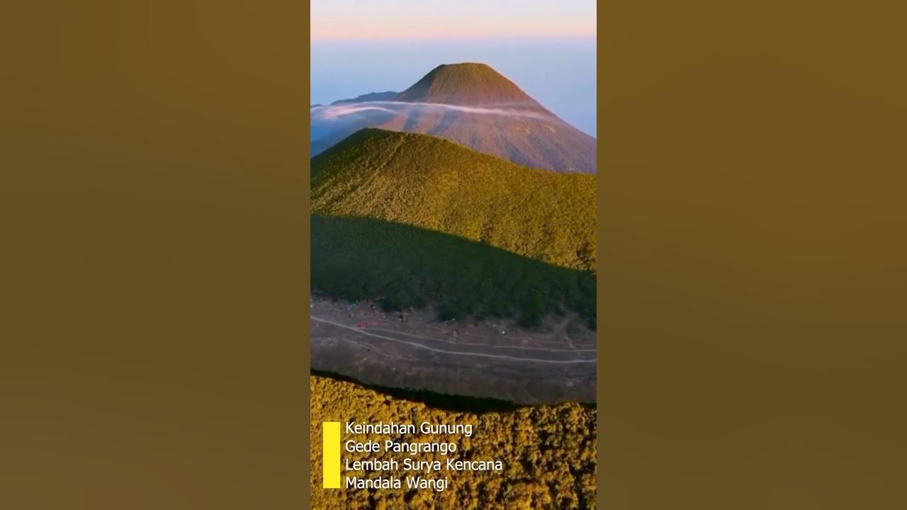 Keindahan landscape gunung gede pangrango - YouTube