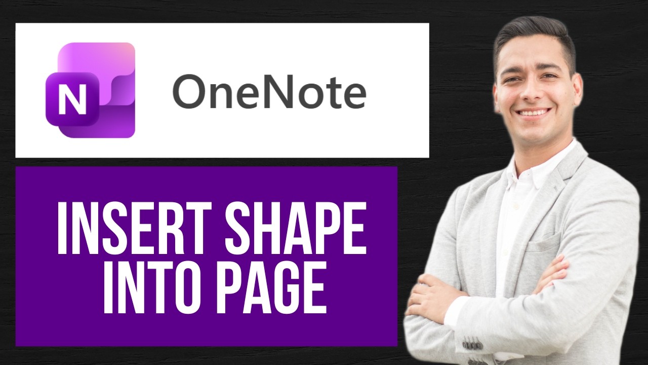 How to Insert Shape into Page on Microsoft OneNote | Add Shapes to ...