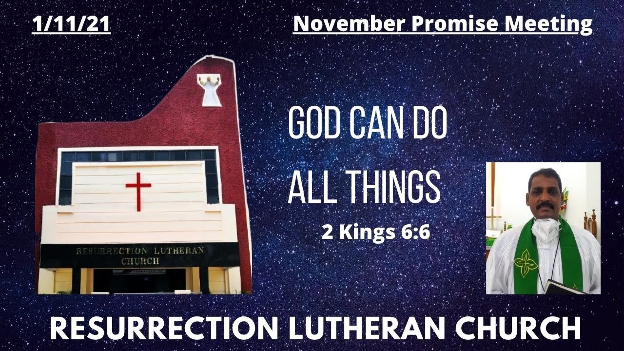November Promise Meeting | Resurrection Lutheran Church Service | 1st ...