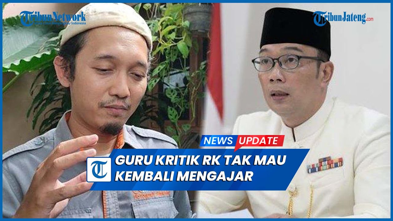 Batal Dipecat Guru Honorer Kritik Ridwan Kamil Tak Mau Kembali