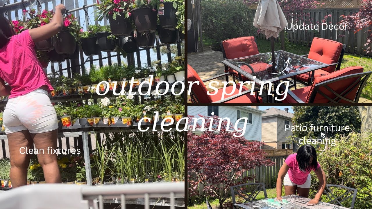 Satisfying Outdoor Spring Clean: Decorate + Getting My Patio Ready For ...