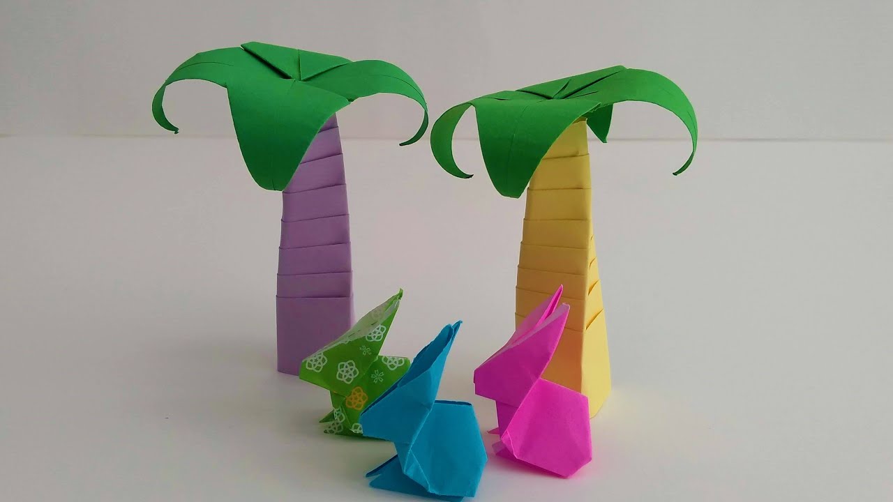 How to Make Origami Palm Tree - YouTube