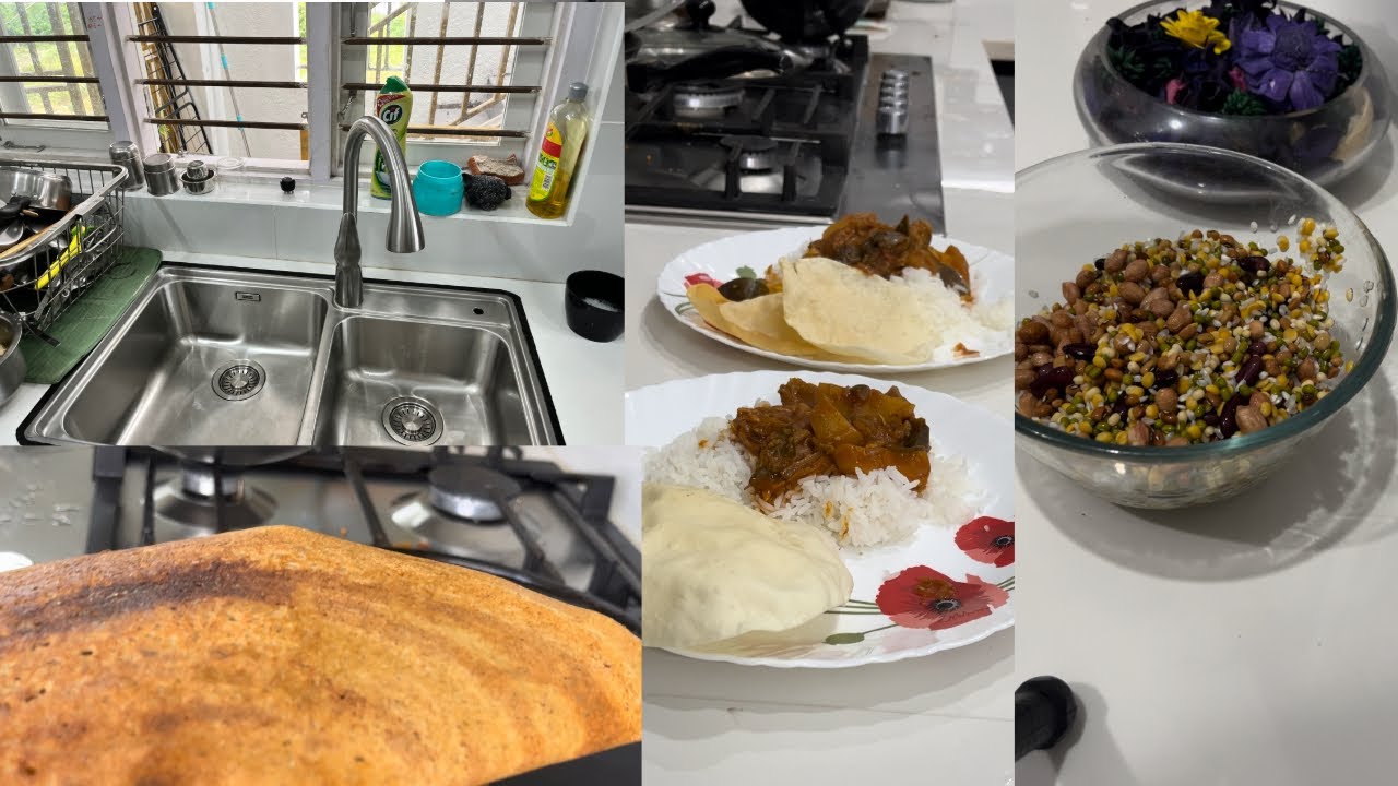 Ada Dosa recipe💆🏼‍♀️ kids exam time morning, routine, without husband ...