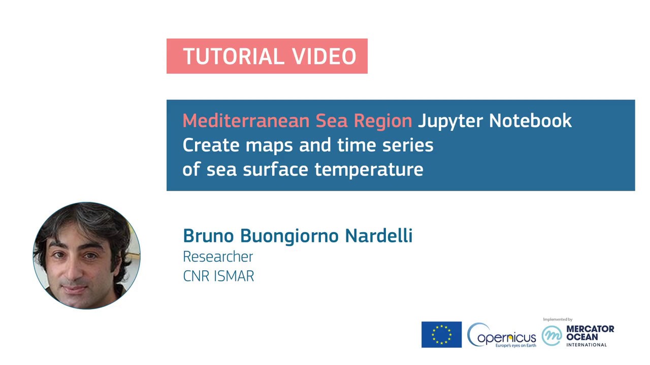 Jupyter tutorials - Mediterranean Sea - Create sea surface temperature ...