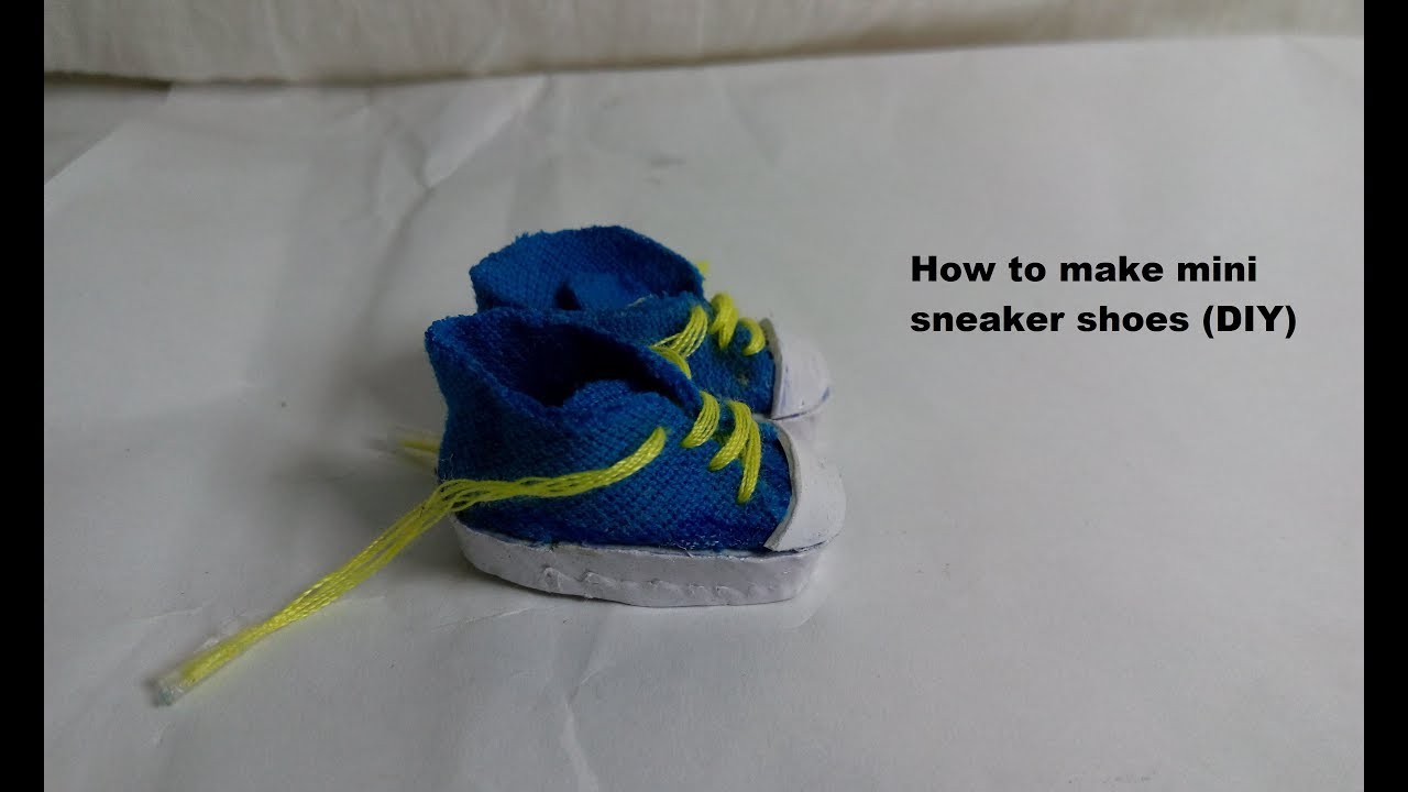 How to make mini sneaker shoes (DIY) - YouTube