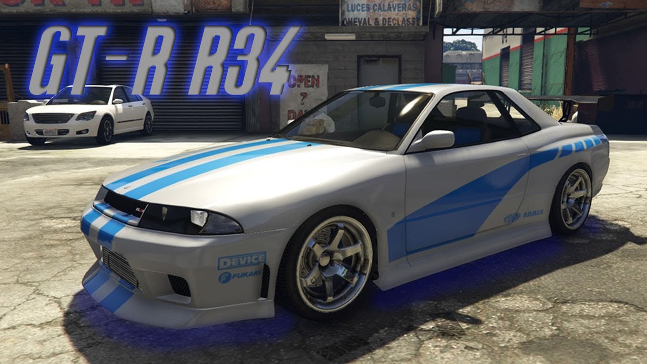 GTA 5 - How To Make Paul Walker's GT-R R34 - YouTube