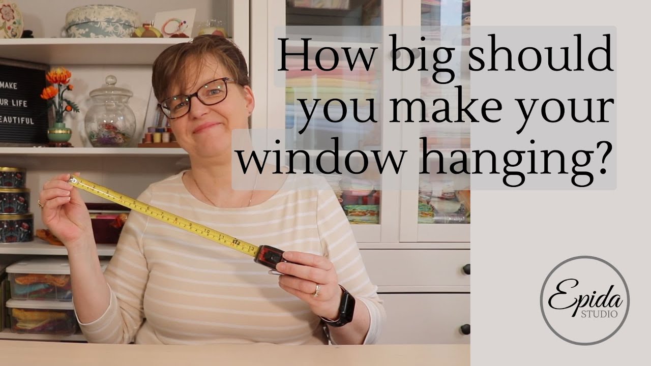 What size should I make my pojagi stained glass window hanging? - YouTube