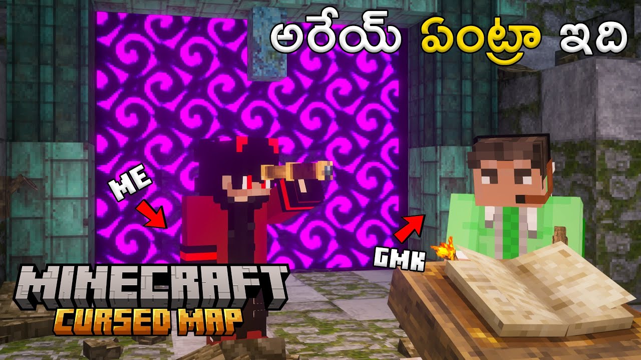 Cursed Map Turned into Horror | EP2 | Minecraft in Telugu | AdheeraGaming - YouTube