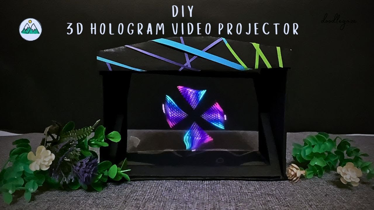 DIY 3D Hologram Video Projector Easy - Cardboard Craft | Fianvy - YouTube
