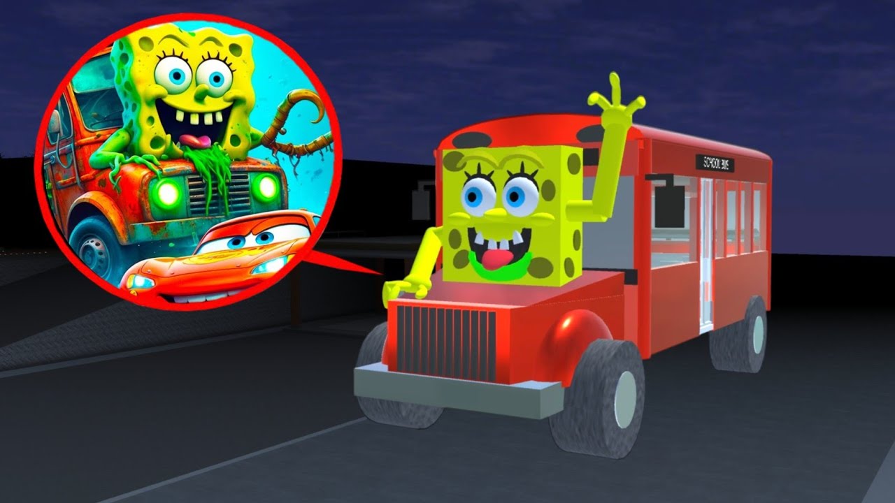 There's Horror Secret Place Red Bus Truck SpongeBob Eater Haunted Yuta ...