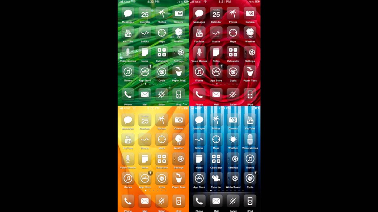 top 10 cydia themes 2011: Part 2 - YouTube