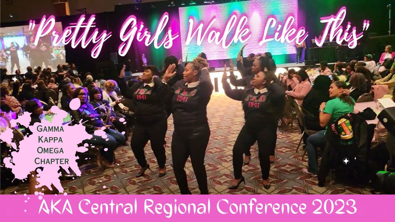 AKA GKO 💚💚💚 Gamma Kappa Omega Stroll @ AKA Central Regional Conference ...