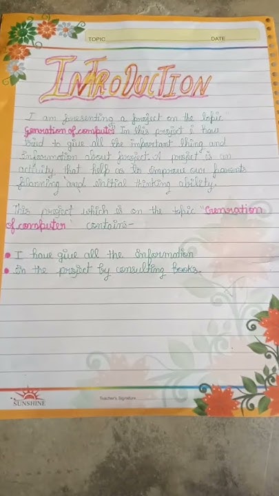 computer project how to write certificate,acknowledgement,index, introduction - YouTube