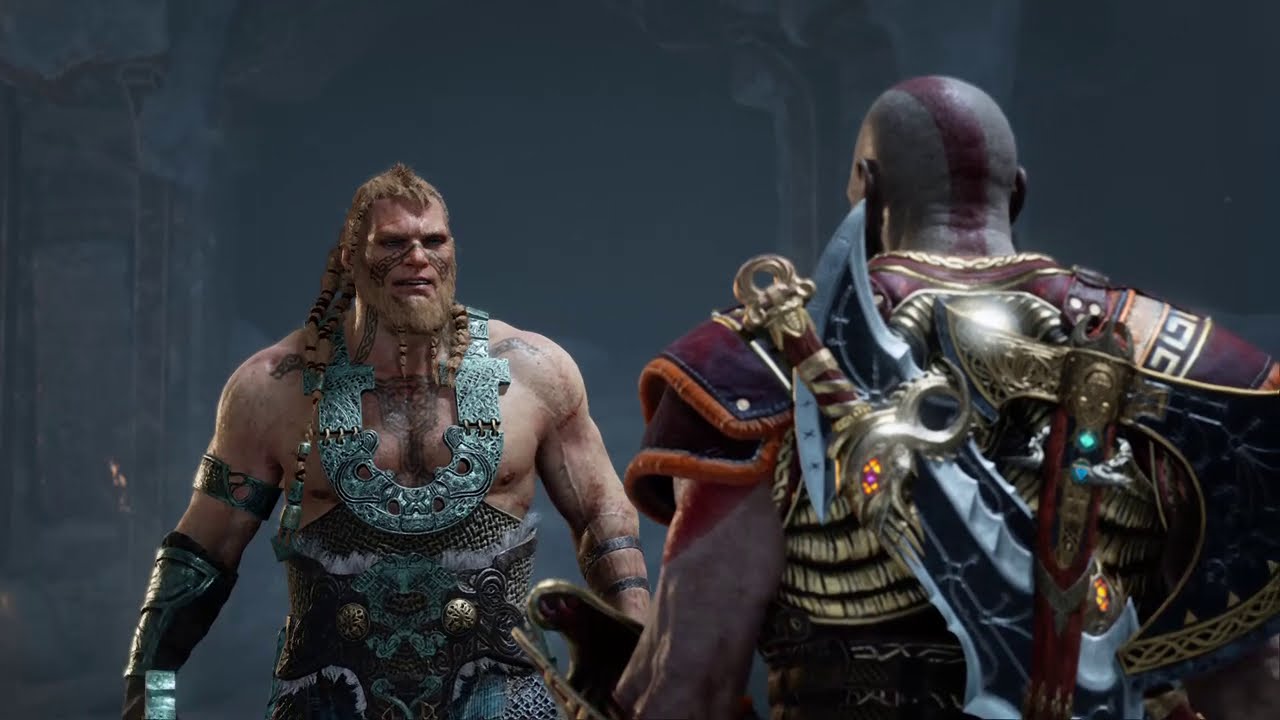 God of War 4 NG+ Magni & Modi Boss fight + ARES ARMOR - YouTube