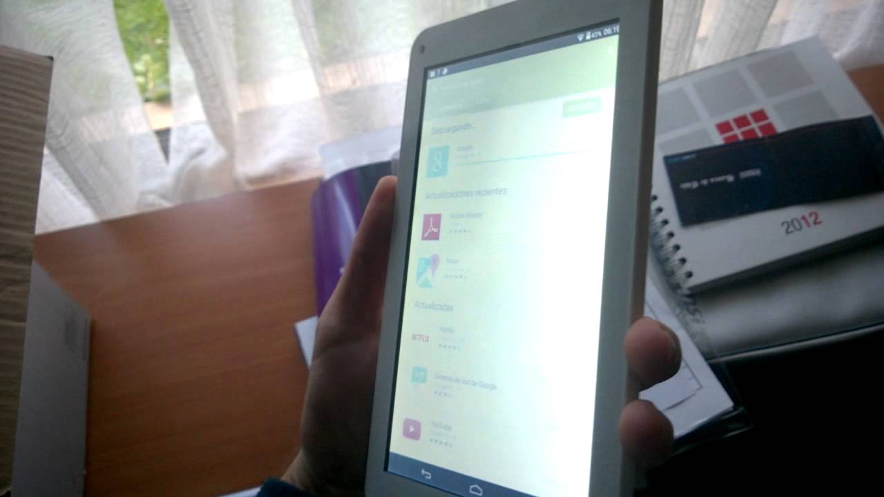 gear feel tablet 7004. test pantalla - YouTube