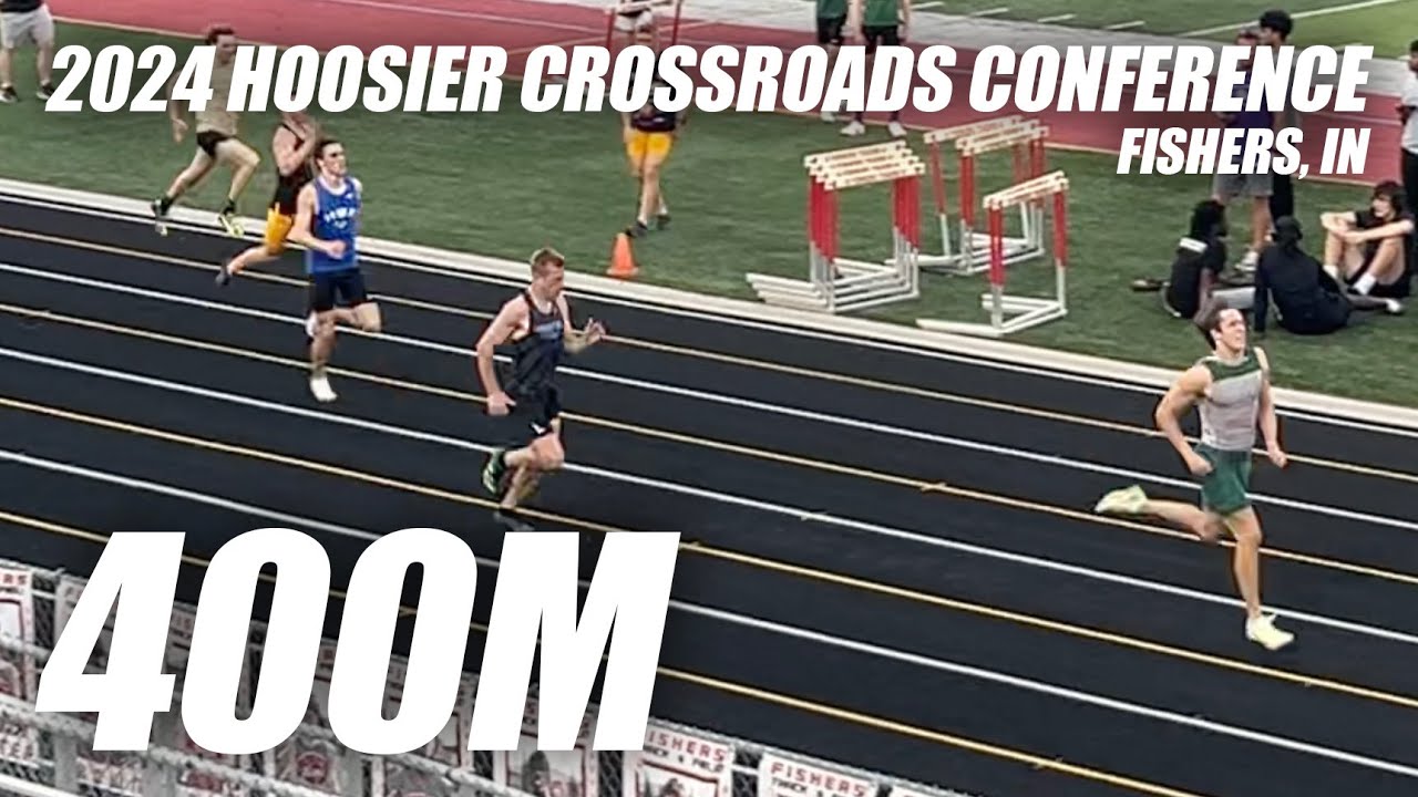 2024 Hoosier Crossroads Conference - Boys 400M - Cameron Mullens - YouTube
