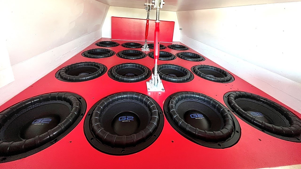 16 12" SUBWOOFERS GOT DANGEROUS - YouTube